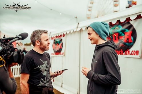 Interview with Ethan Trembath (bass) of Alien Weaponry at Bloodstock on ...