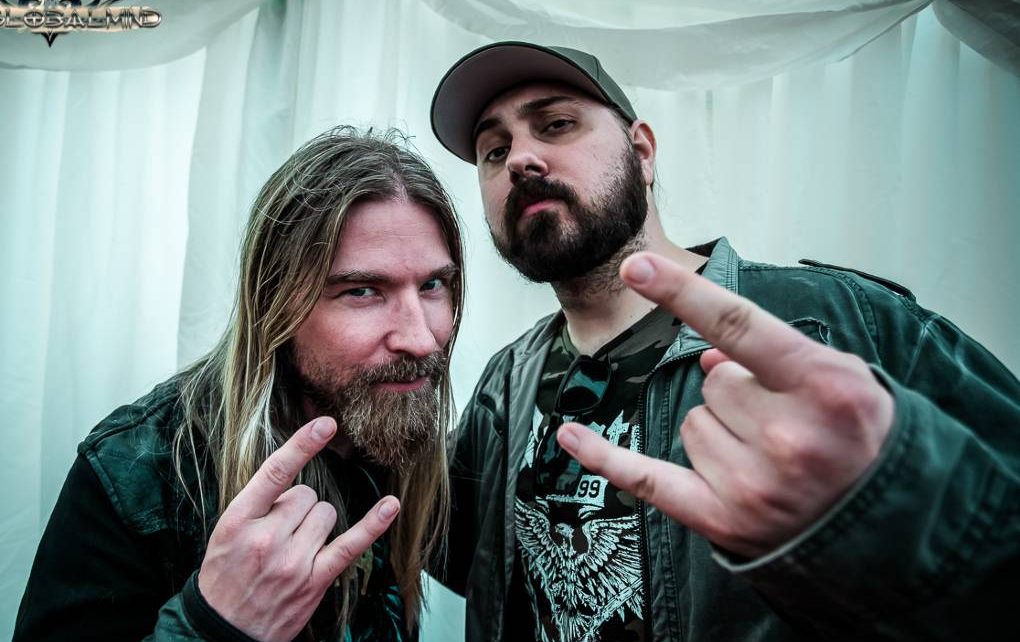 Pär Sundström (bass) and Chris Rörland (guitars) from Sabaton ...